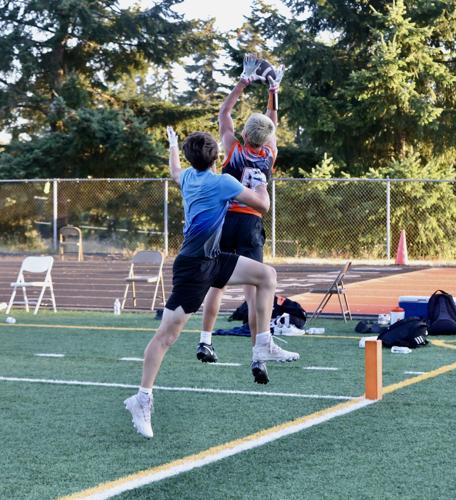 Longview, Kalama and Toutle Lake summer football scrimmage