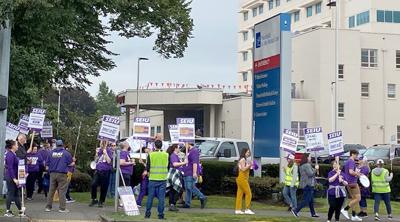 PeaceHealth St. John staff, supporters picket for fair wages Tuesday in ...