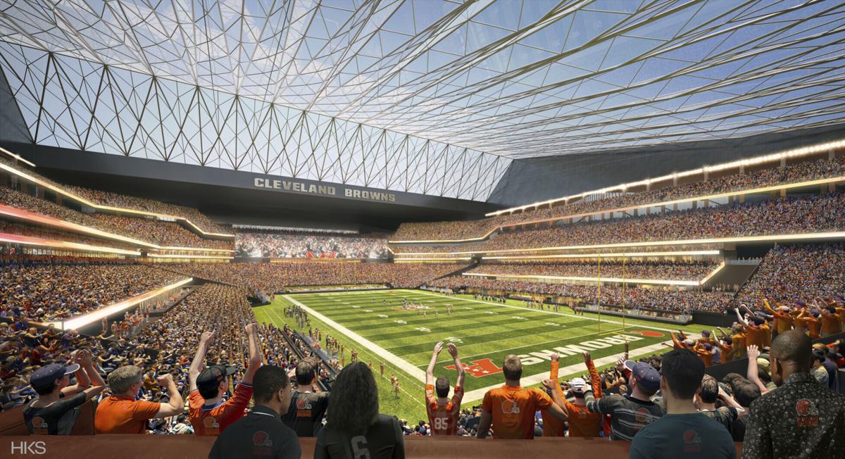 Browns unveil plans for new domed stadium