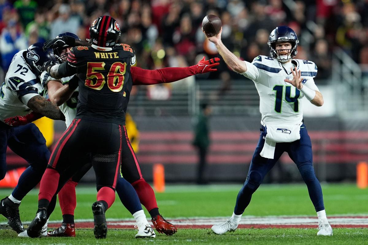 Seahawks add QB Sam Darnold to injury report for 49ers game