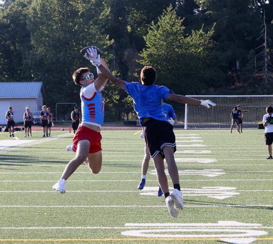 Longview, Kalama and Toutle Lake summer football scrimmage