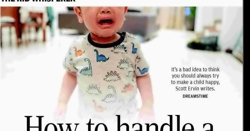 How to handle a kid causing a scene