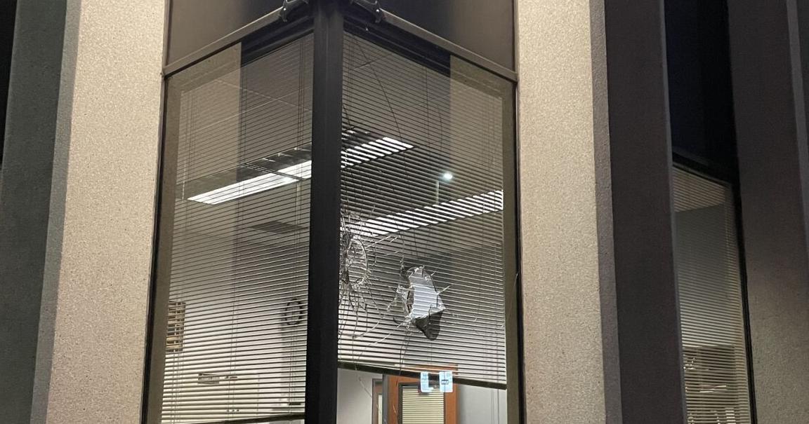 Arrest made for breaking Longview police station windows