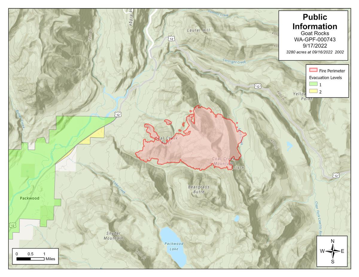 Goat Rocks Fire evacuation notices lifted for Packwood, High Valley