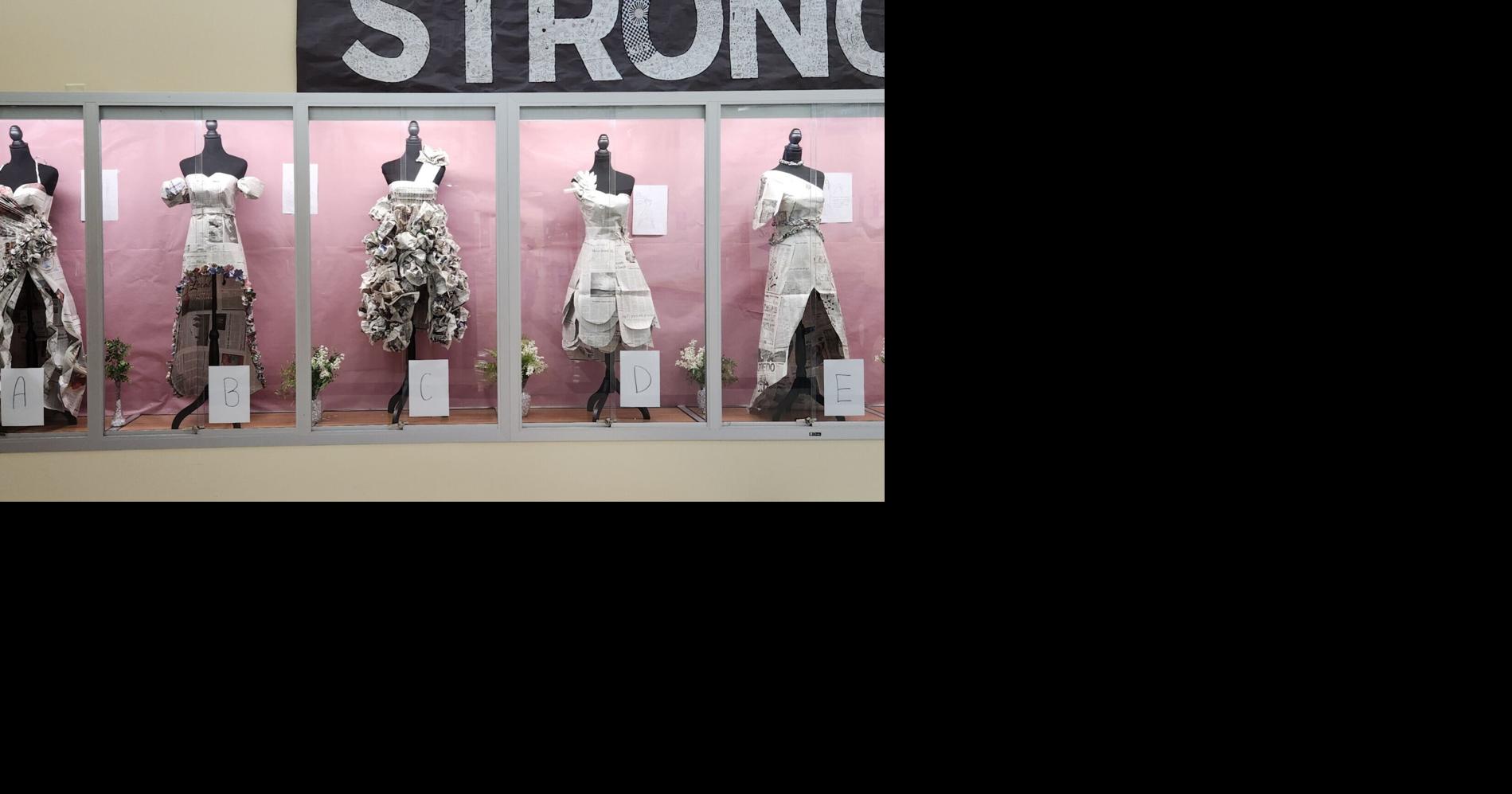 Kelso students create dresses from newspaper