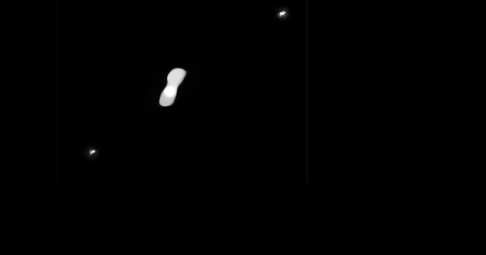 'Dog bone' asteroid spied by astronomers in new photos