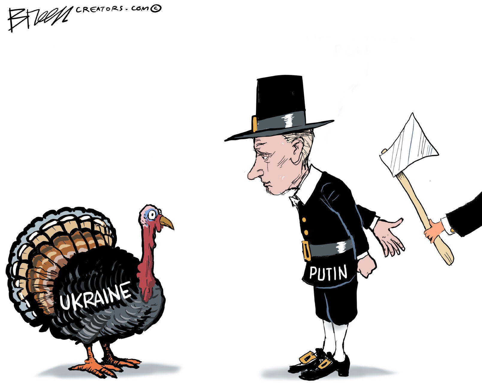 5 political cartoons parse peace talks between Ukraine, Russia