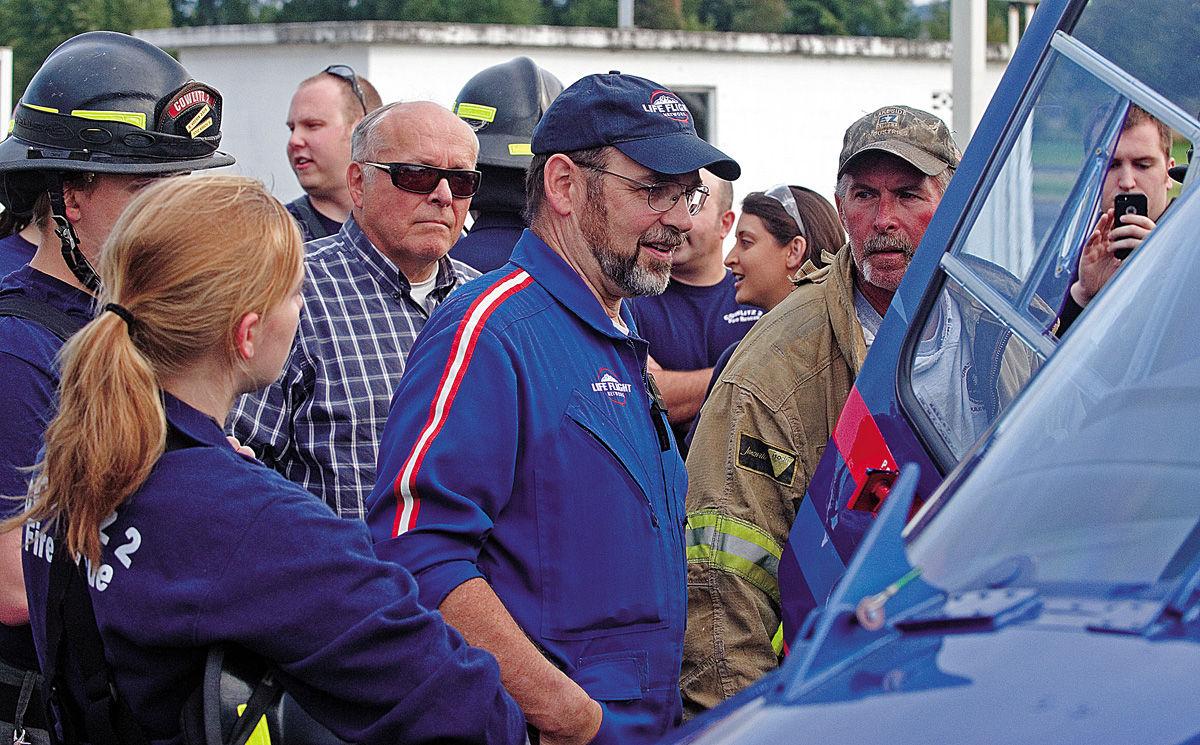 Firefighters, Life Flight crew practice coordinated responses at airport