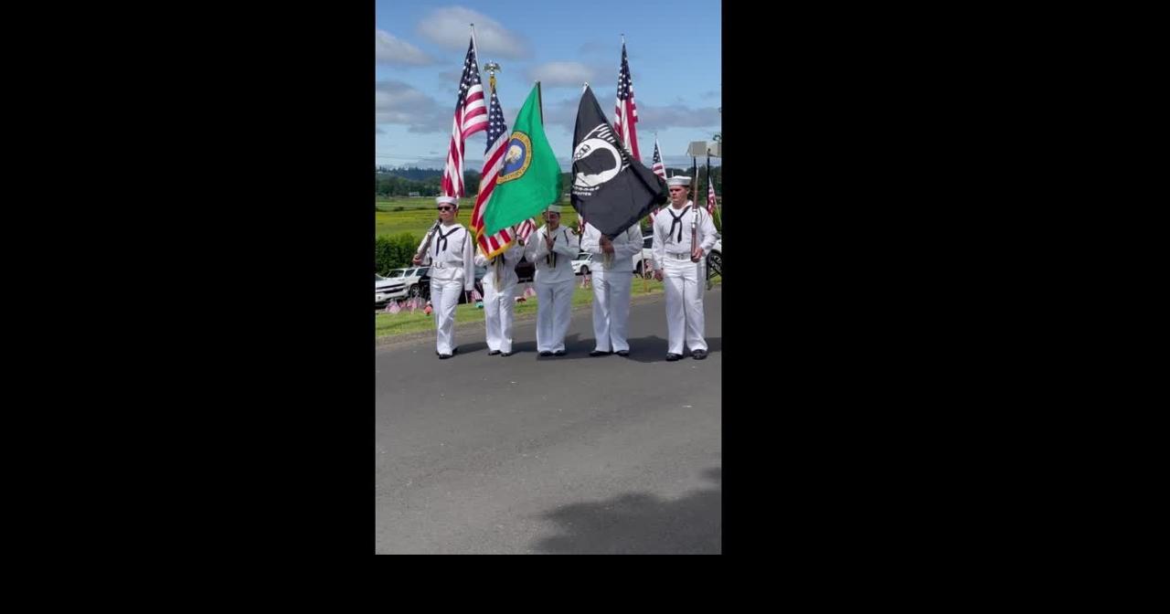 WATCH: US Navy Sea Cadets at a Longview Memorial Day ceremony
