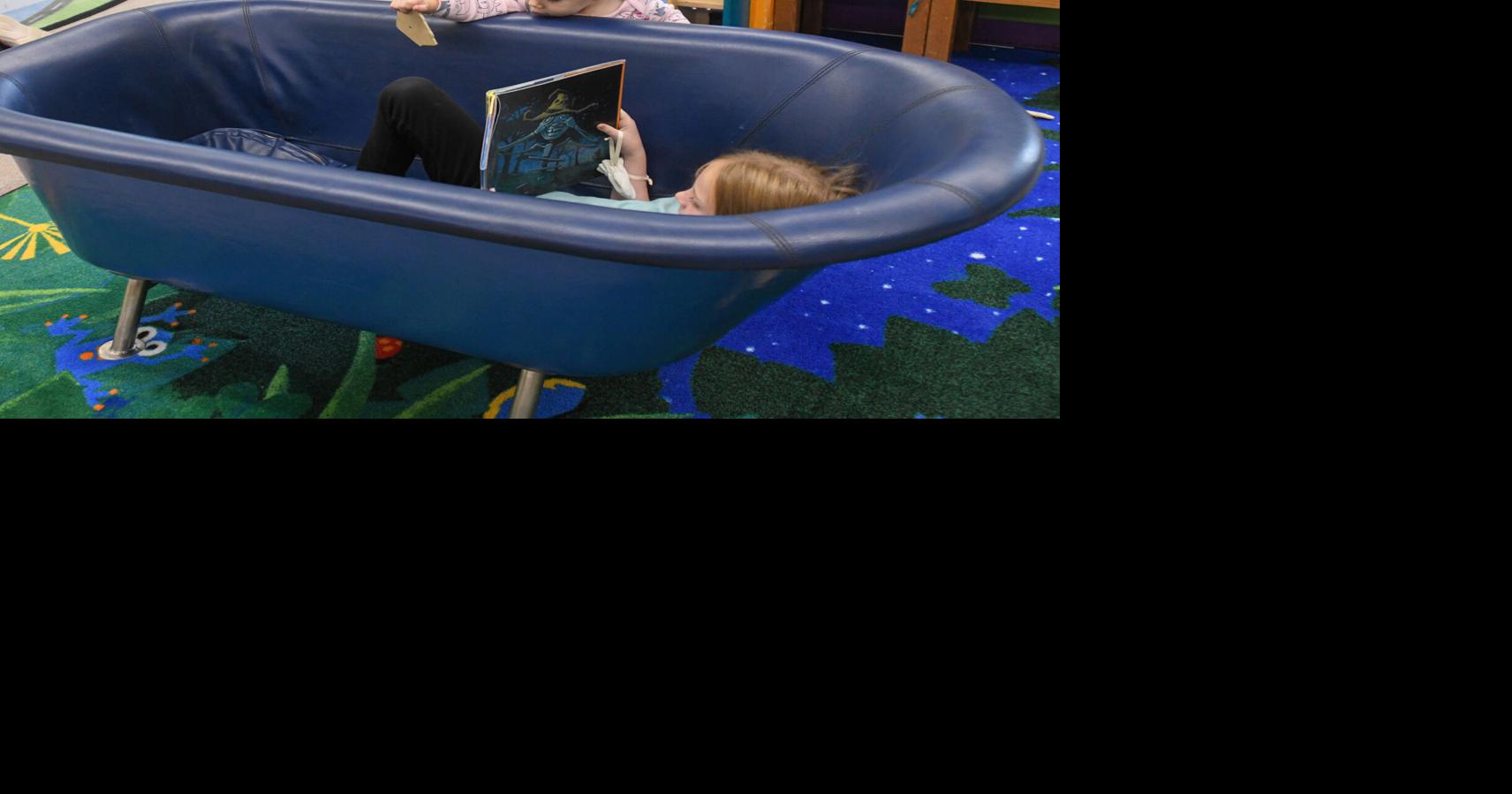 Beloved reading bathtubs return to Longview library