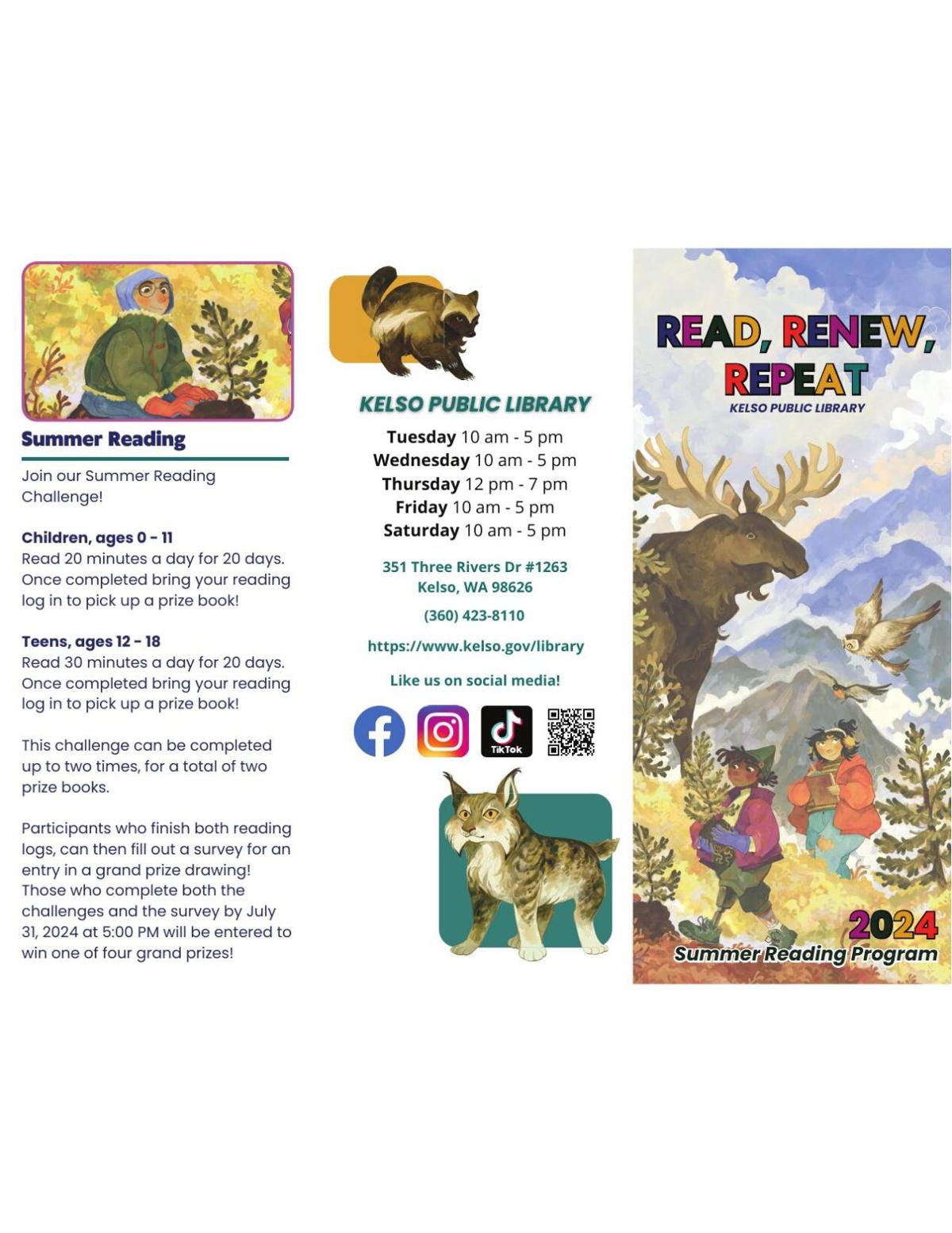 Kelso library offers free lunch, movies, crafts, more this summer