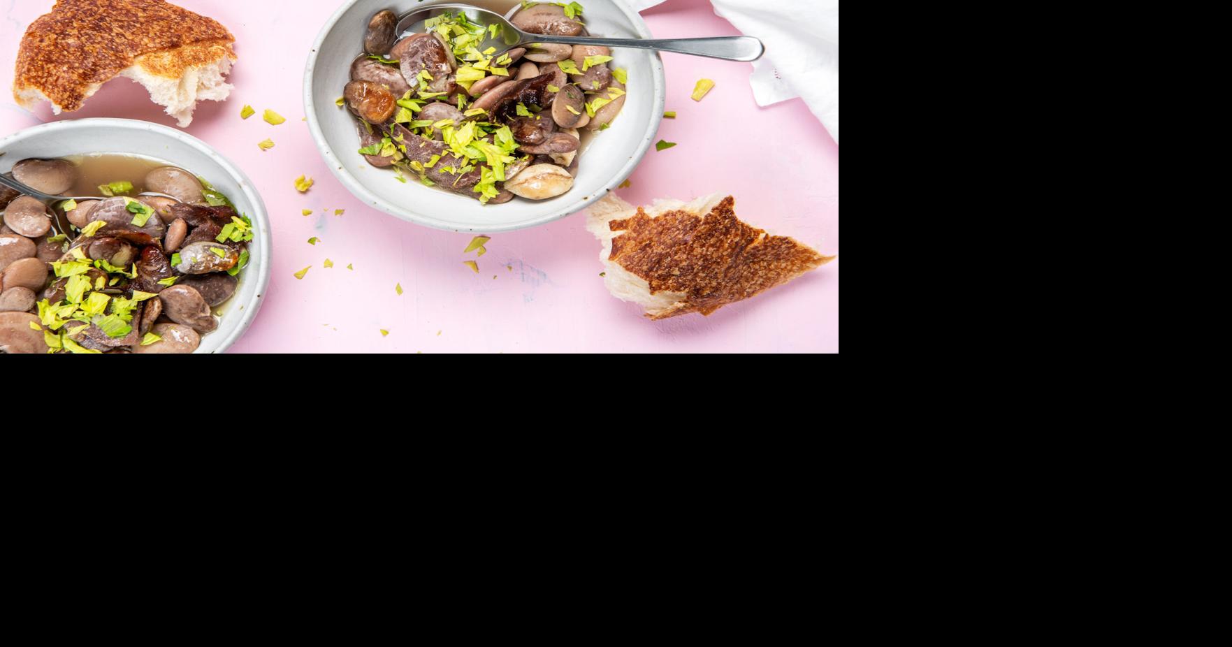 Slow-braised fresh lima beans are ready when you are