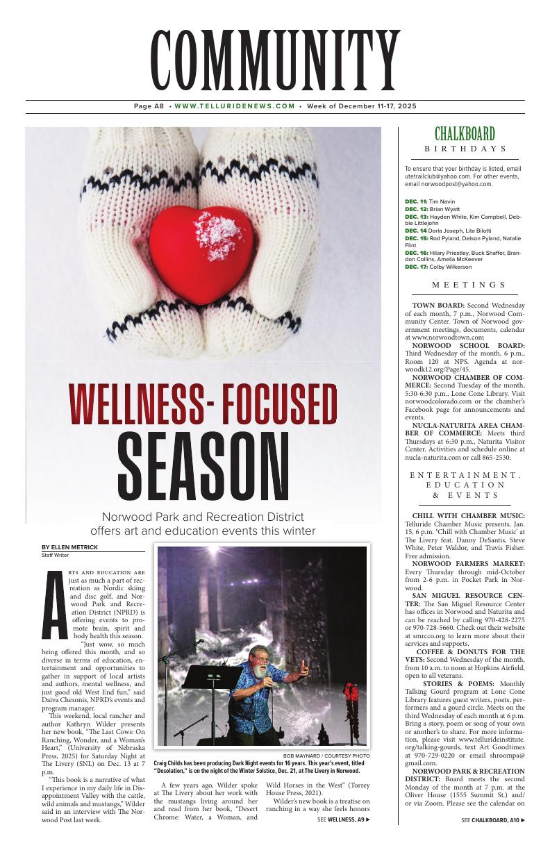 Page A08 | The Norwood Post E-edition | telluridenews.com