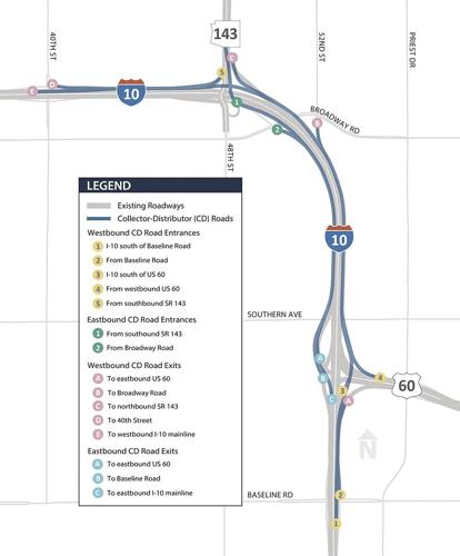 New I-10 westbound lanes debut Aug. 19 | City News | tempenews.com