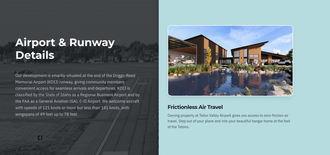 "Private hangar homes, uncontrolled airspace": Sweetwater Subdivision ...