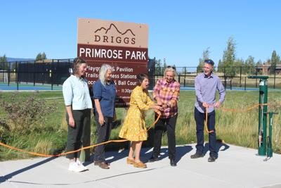 Driggs opens Primrose Park with a ribbon-cutting ceremony | Community ...