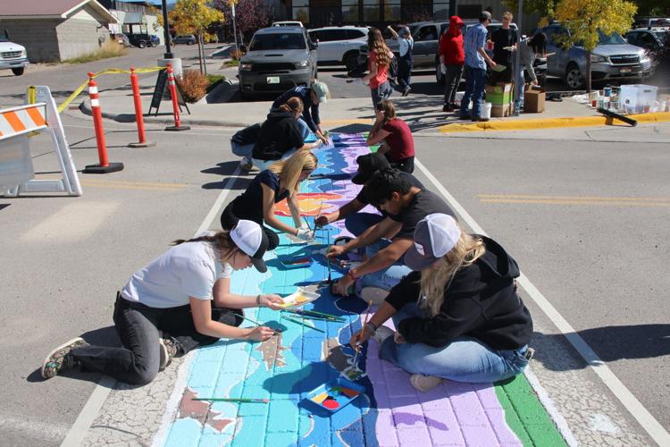High school senior projects bring first crosswalk mural to Driggs, non ...