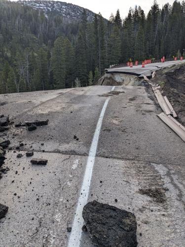Teton Pass road failure, long term closure expected | Highway ...