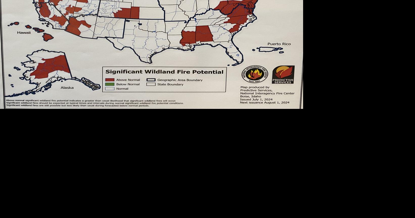 Significant wildfire potential lights up with excessive heat warning ...