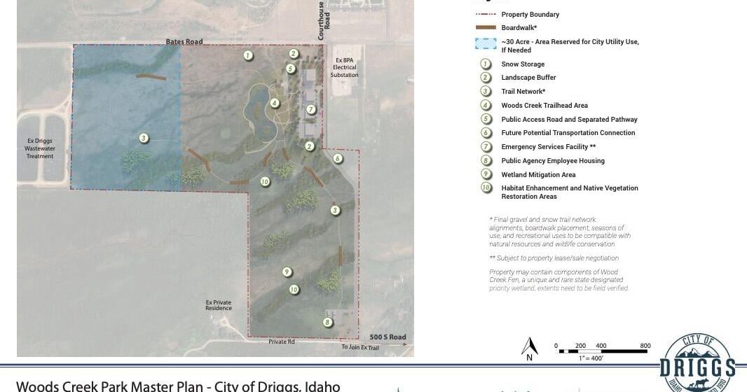 City of Driggs reviews master plan for nature park on Bates | Community ...