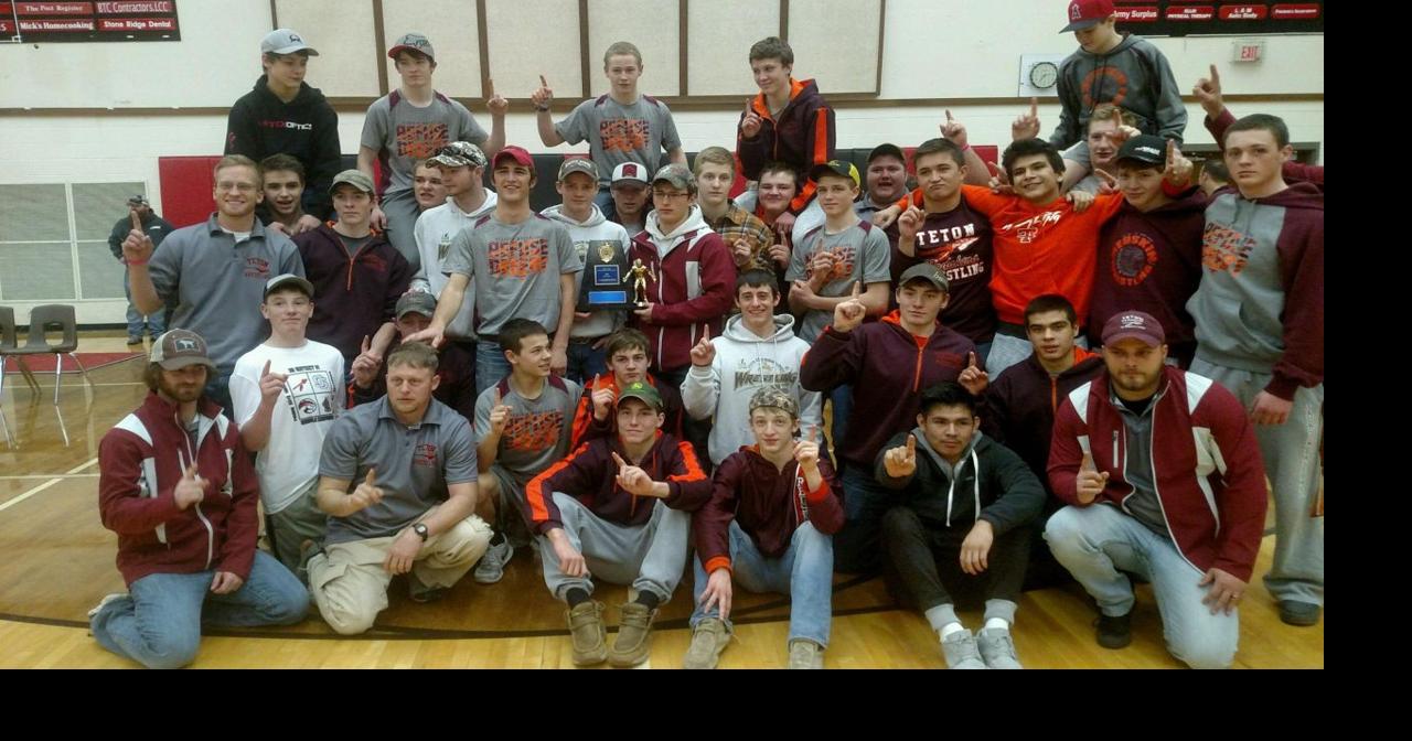 Boys wrestling wins district championship | Teton High School ...