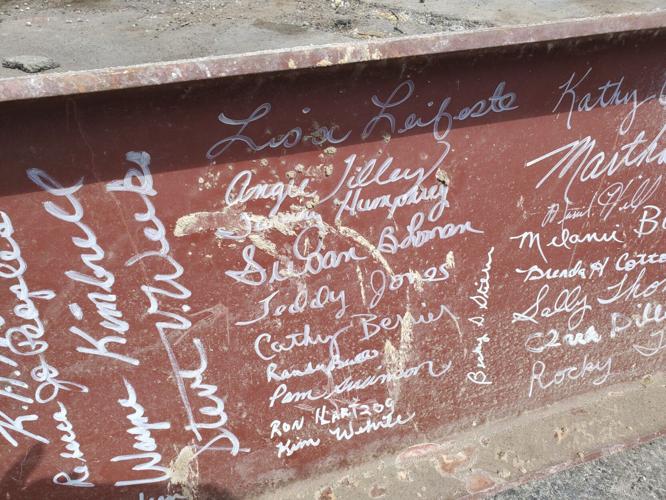 A point in time: Signed steel beam recovery at former LSB brings rush ...