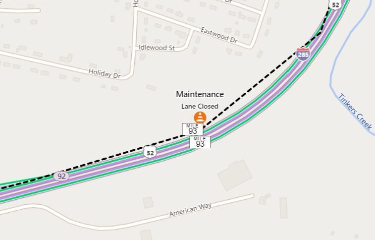 Concrete repairs will close one lane of I-285 for more than 2 weeks ...