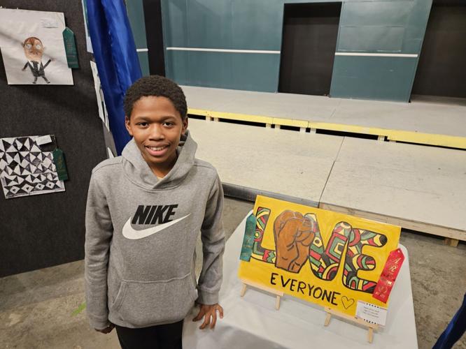 Quiet Lexington student's art speaks volumes, wins MLK exhibition ...