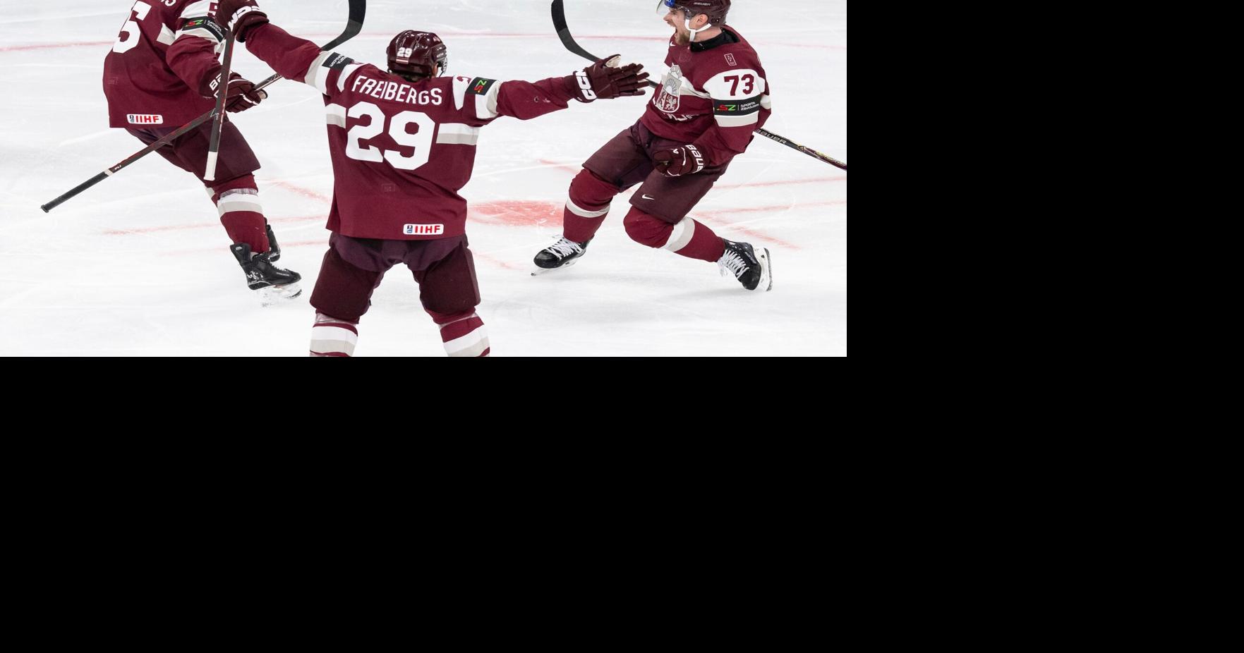 Latvia stuns the US and the Swiss rout Hungary at ice hockey worlds ...