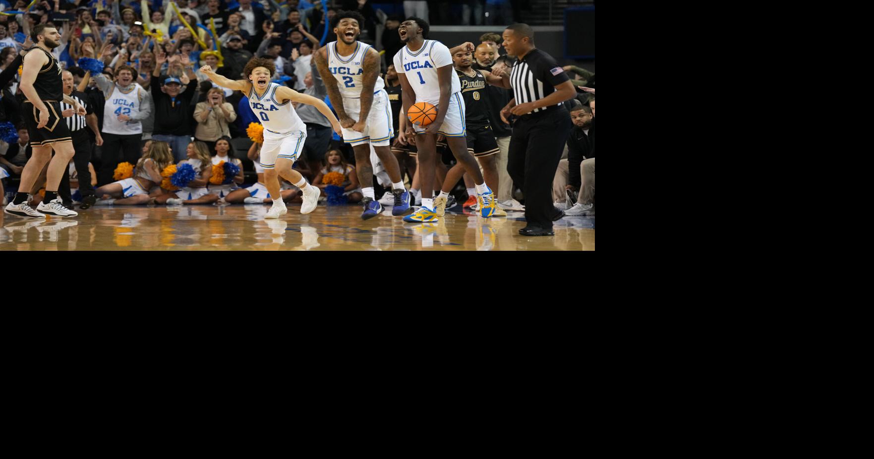 Bilodeau's late 3-pointer helps UCLA stun No. 4 Purdue, snapping ...