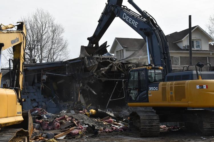 Demolition started on old Messenger building | Dawson Springs Progress ...