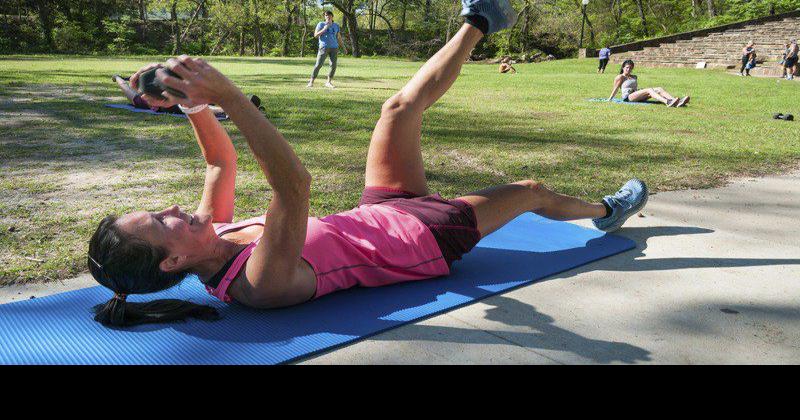 Social distance: Gym group spreads out in Wintersmith Park | Local News ...
