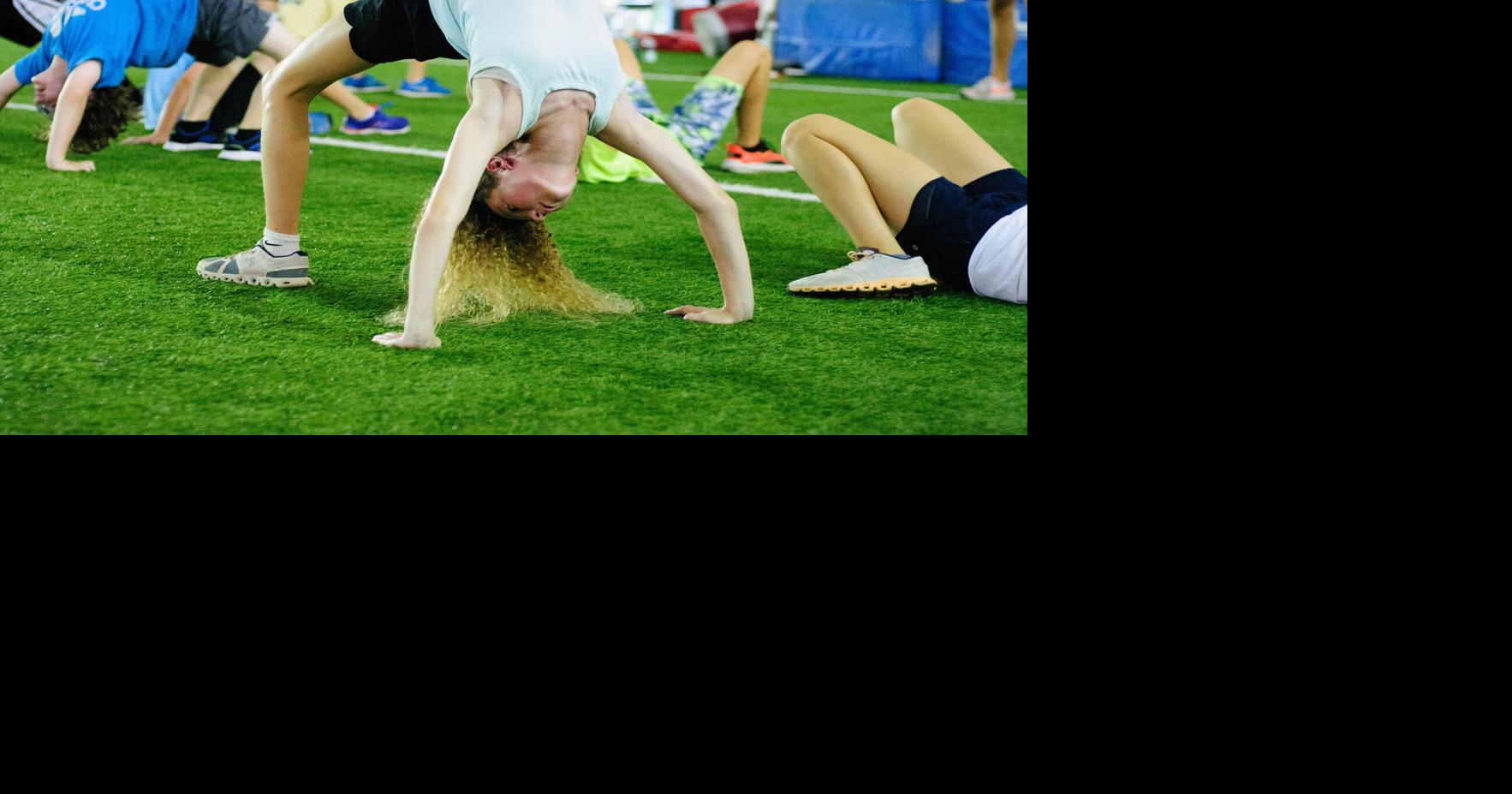 Stretching out at Ada Track Camp | | theadanews.com