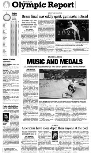 Tuesday's Olympic Report | | theadanews.com