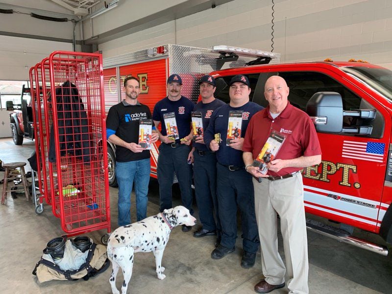 Ada First Baptist donates to Ada fire, police departments | Local News ...