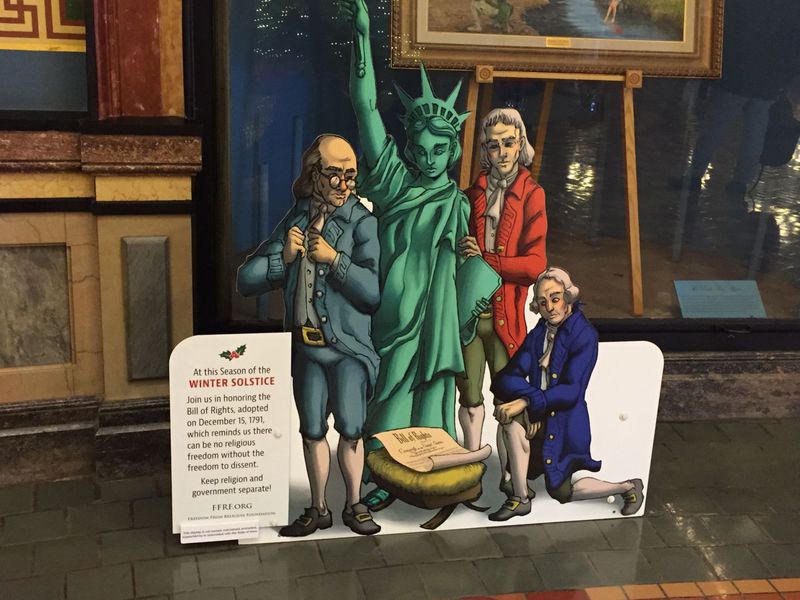 Iowa Capitol home to dueling holiday displays | Local News | theadanews.com