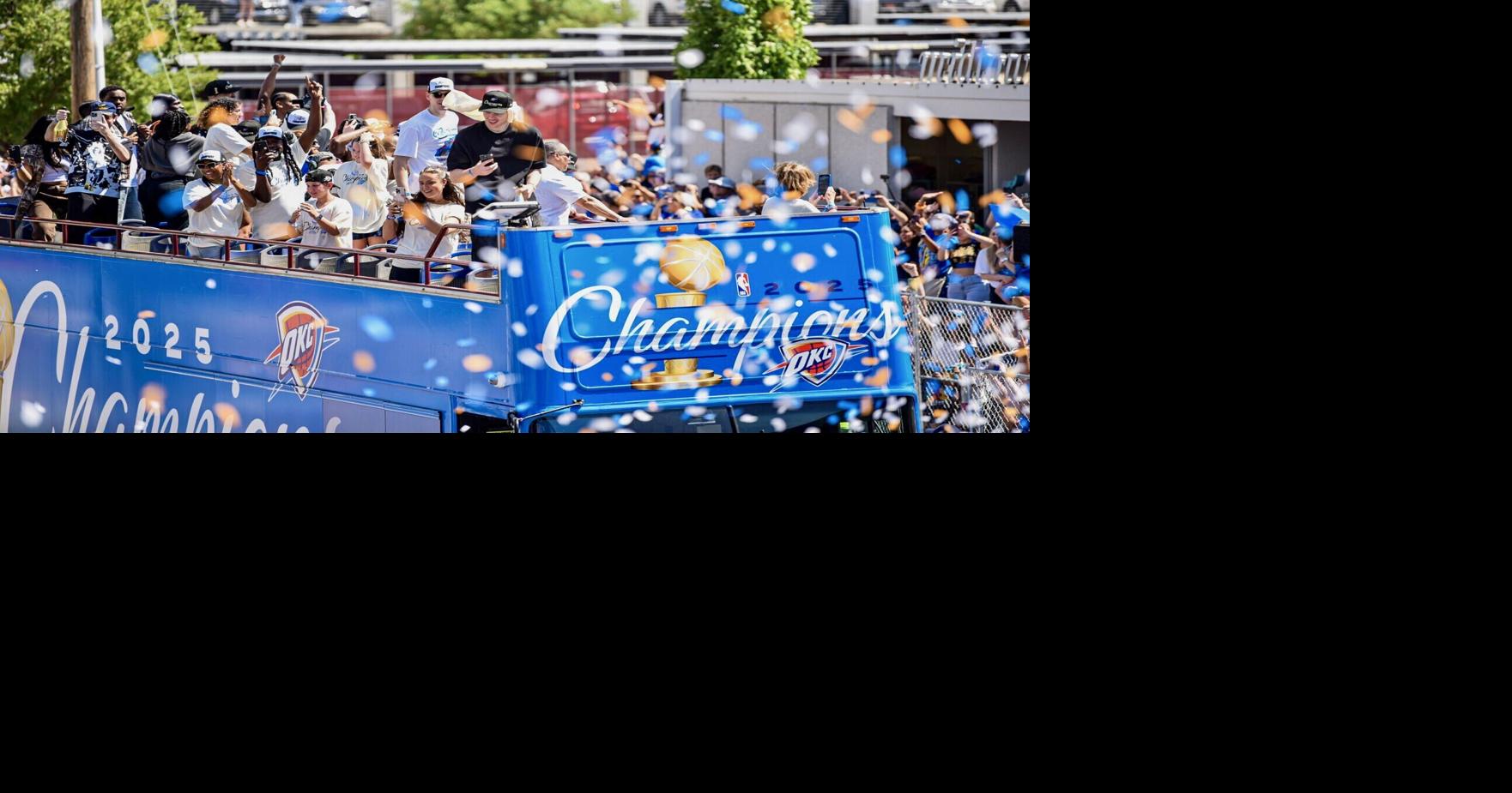 Oklahoma City Thunder fans celebrate NBA title with a parade | Sports ...