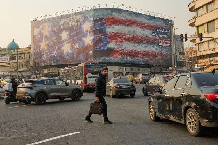 Iran unveils mural warning of retaliation if US conducts a military ...