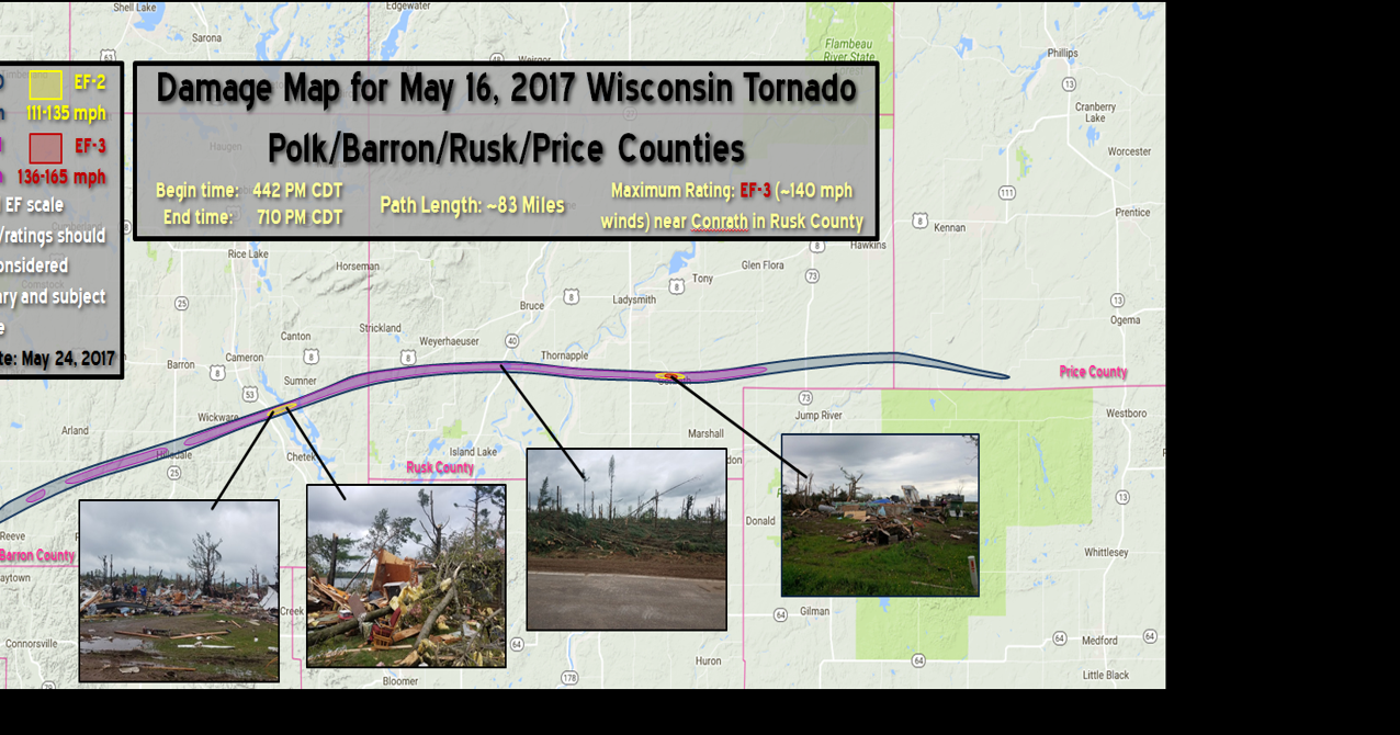 Weather service upgrades Chetek tornado | News | theameryfreepress.com