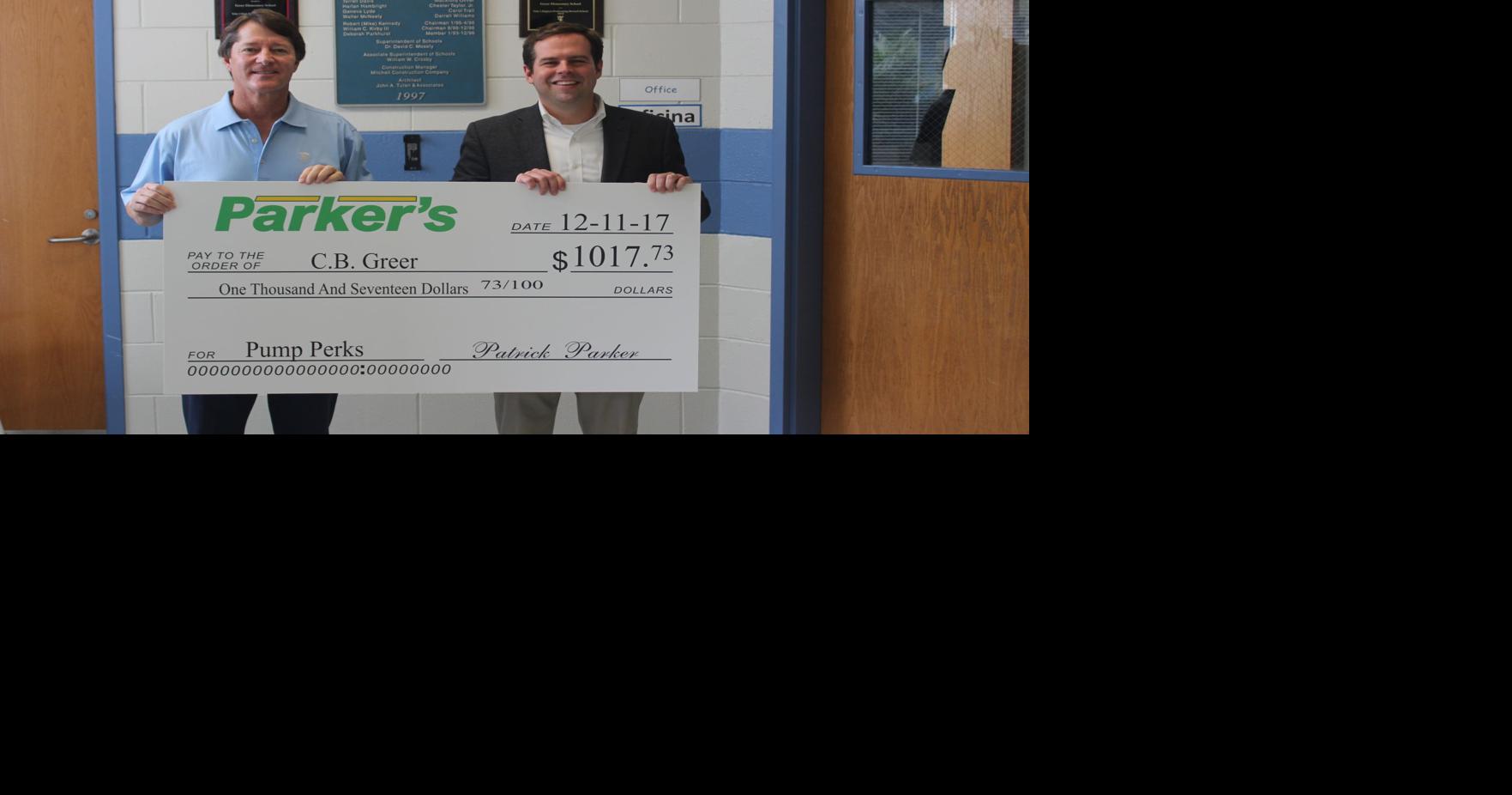 Parker's makes donation to C.B. Greer Elementary | Local News ...