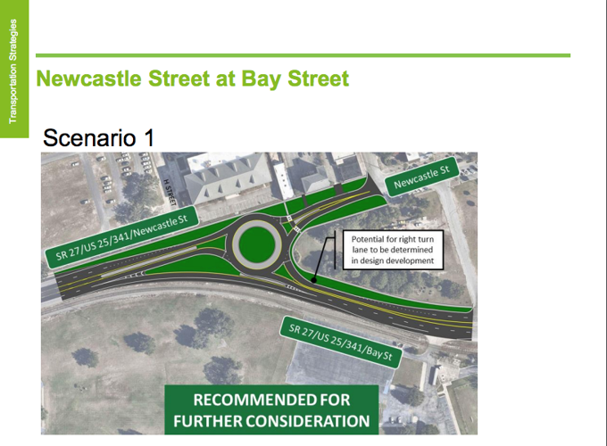 City evaluating roundabout at Newcastle, Bay Street intersection ...
