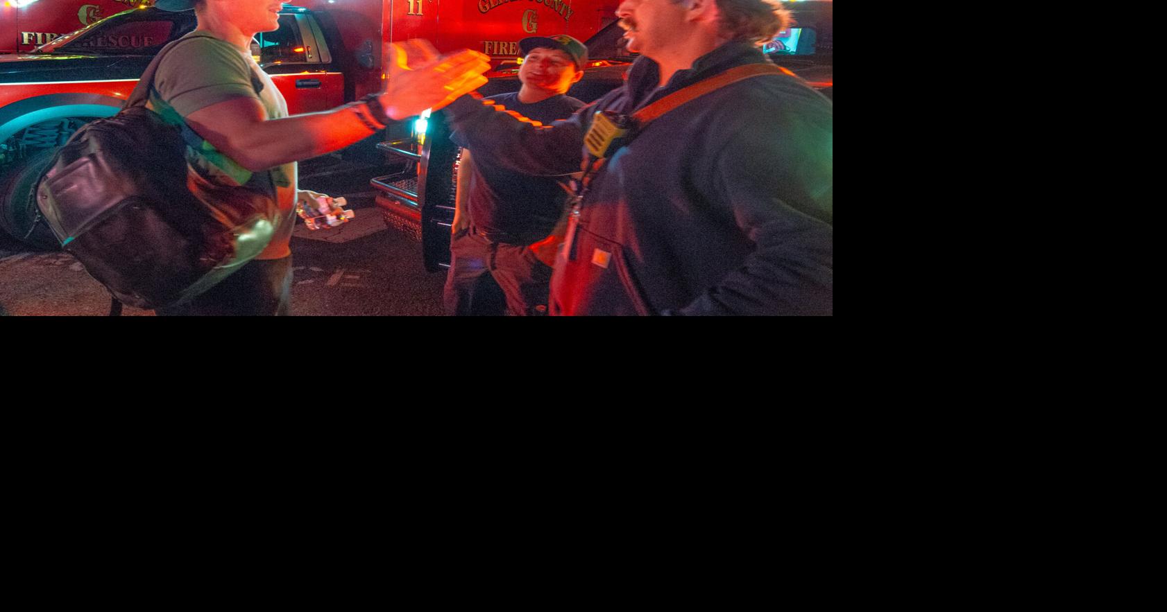 Firefighter battling cancer gets hospital send-off from fellow ...