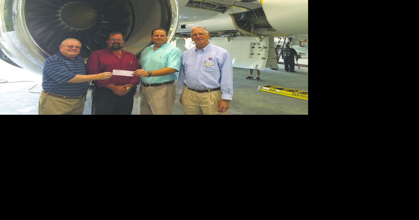 Stambaugh Aviation donates funds to military association | Community ...