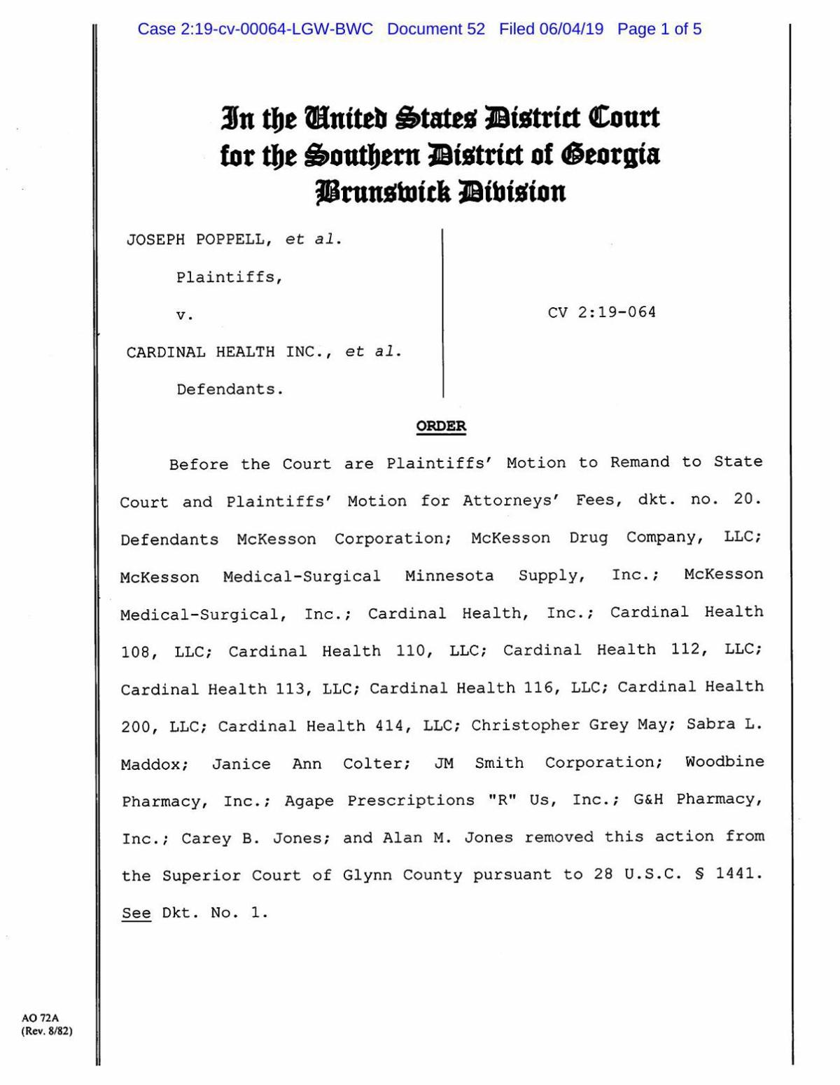 Order to Remand | | thebrunswicknews.com