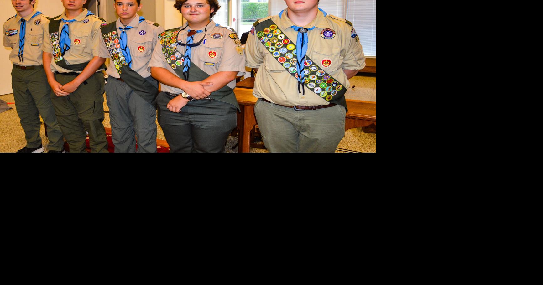 Brunswick Boy Scout troop recognized five new Eagle Scouts | Local News ...