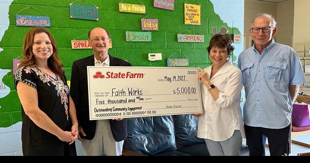 Local State Farm agent donates to FaithWorks | Community Life ...