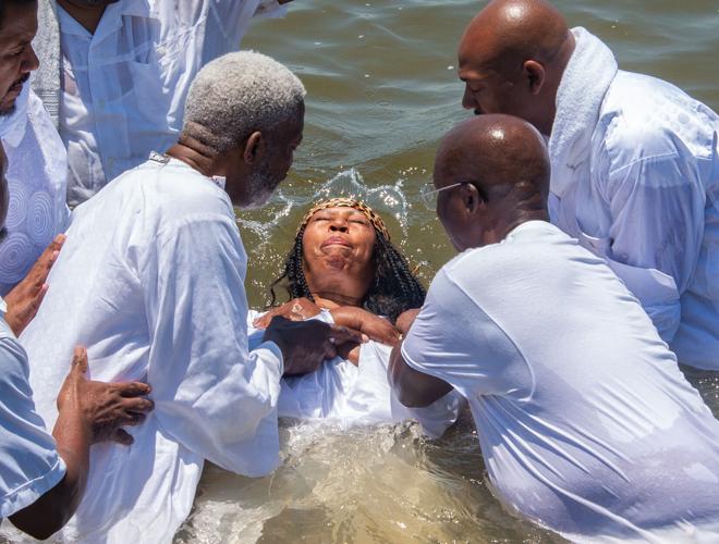 Group holds open water baptism at Neptune Park | Local News ...
