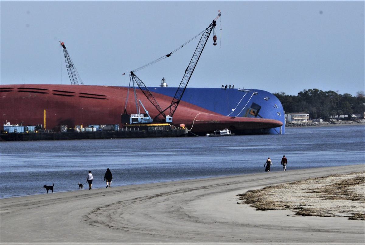 Golden Ray to have propeller, rudder removed this week | Local News ...