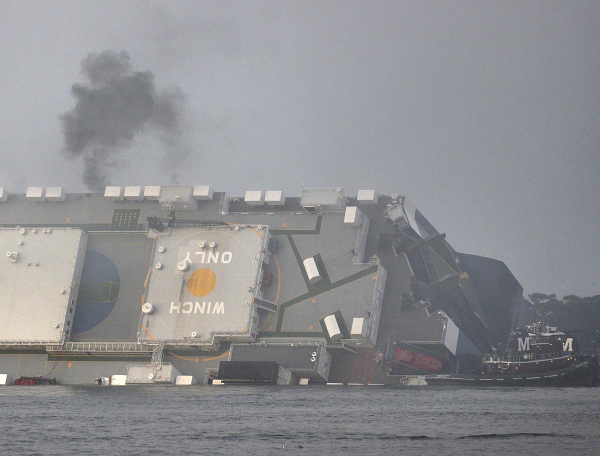 A year ago, the Golden Ray capsized in St. Simons Sound | Local News ...