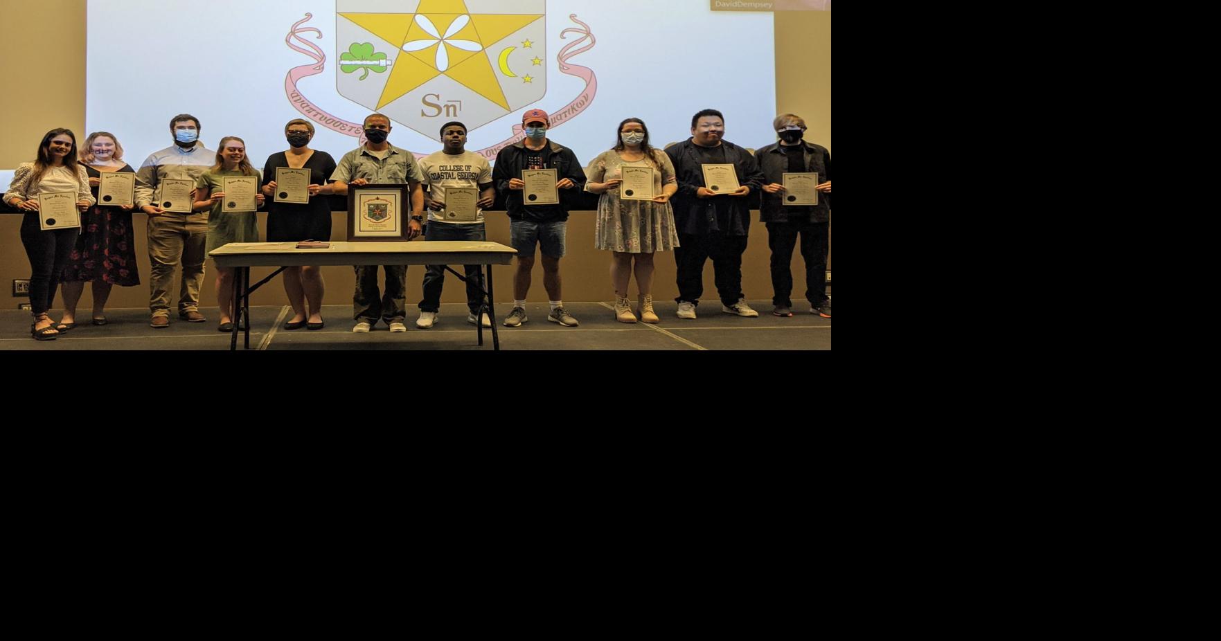 College students inducted into Math Honor Society | Newspapers in ...